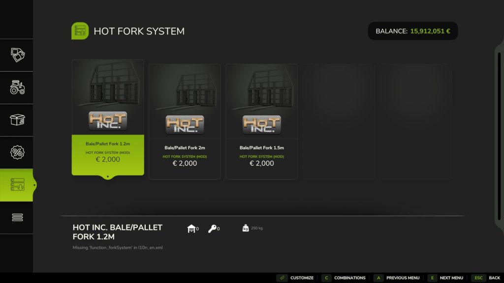 Pallet forks with straps V1.0.0.0 - FS25 / FS22 Mod