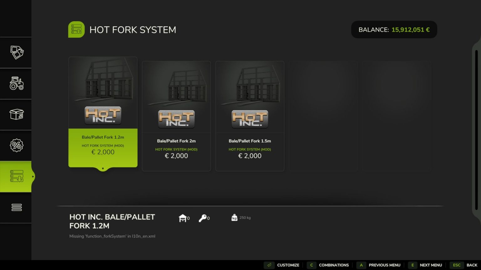 Pallet forks with straps V1.0.0.0 - FS25 / FS22 Mod