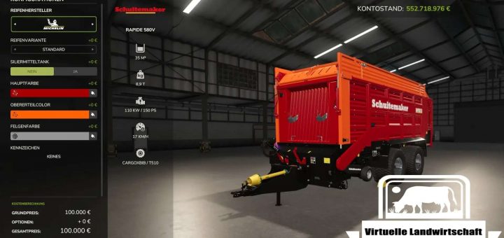 Schuitemaker Conversion Color Mods | FS22 Mods | Farming Simulator 22 Mods