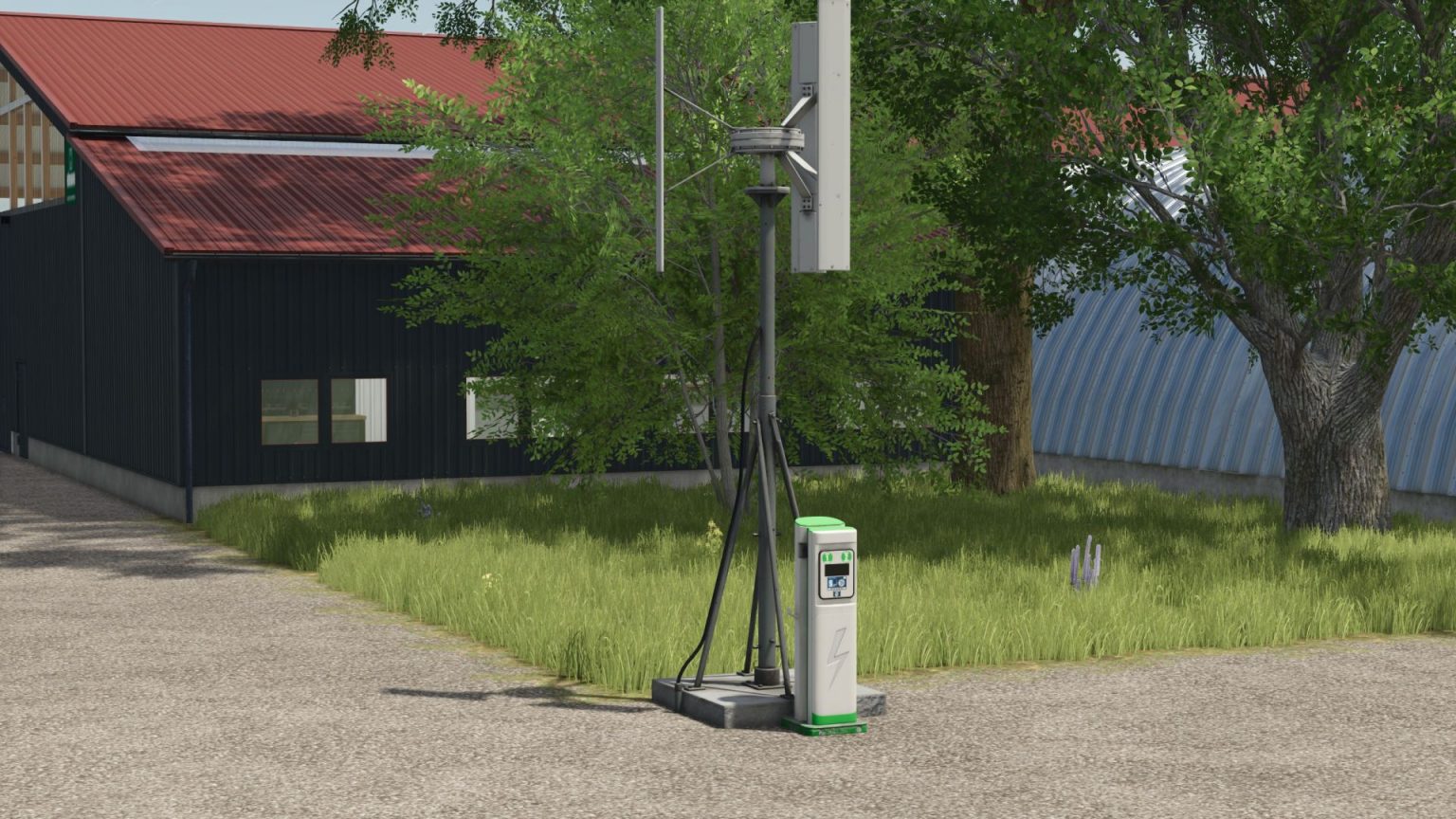 Wind turbines charging station V1.0.0.0 - FS25 / FS22 Mod