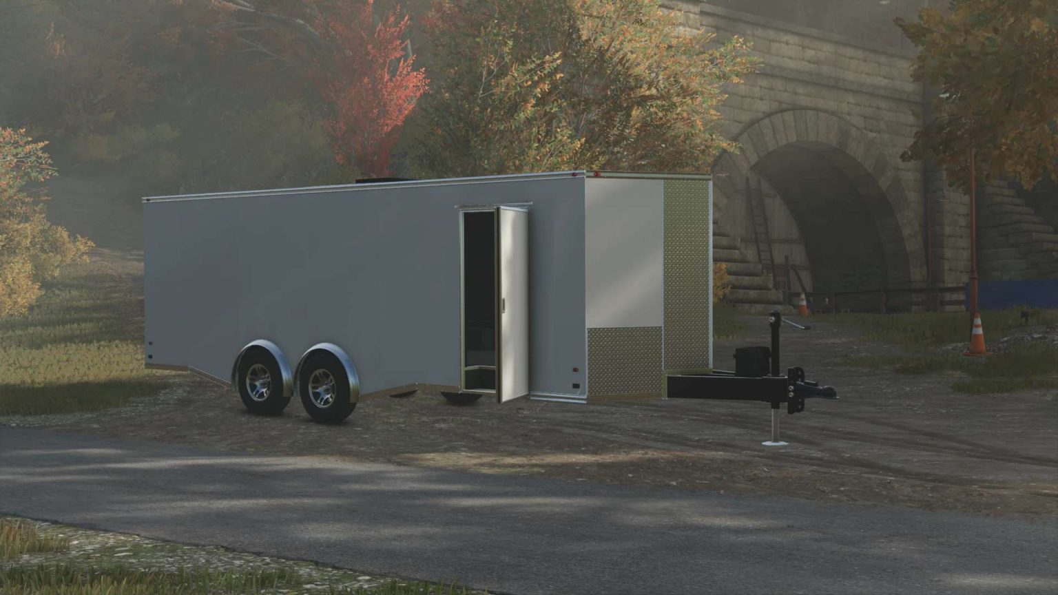 2 Axle Enclosed Trailer v1.0.0.0 - FS25 / FS22 Mod