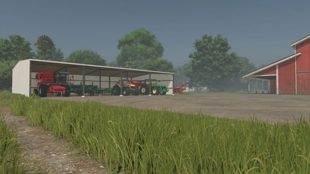 4 Bay Shed V1.0.0.0 - FS25 / FS22 Mod