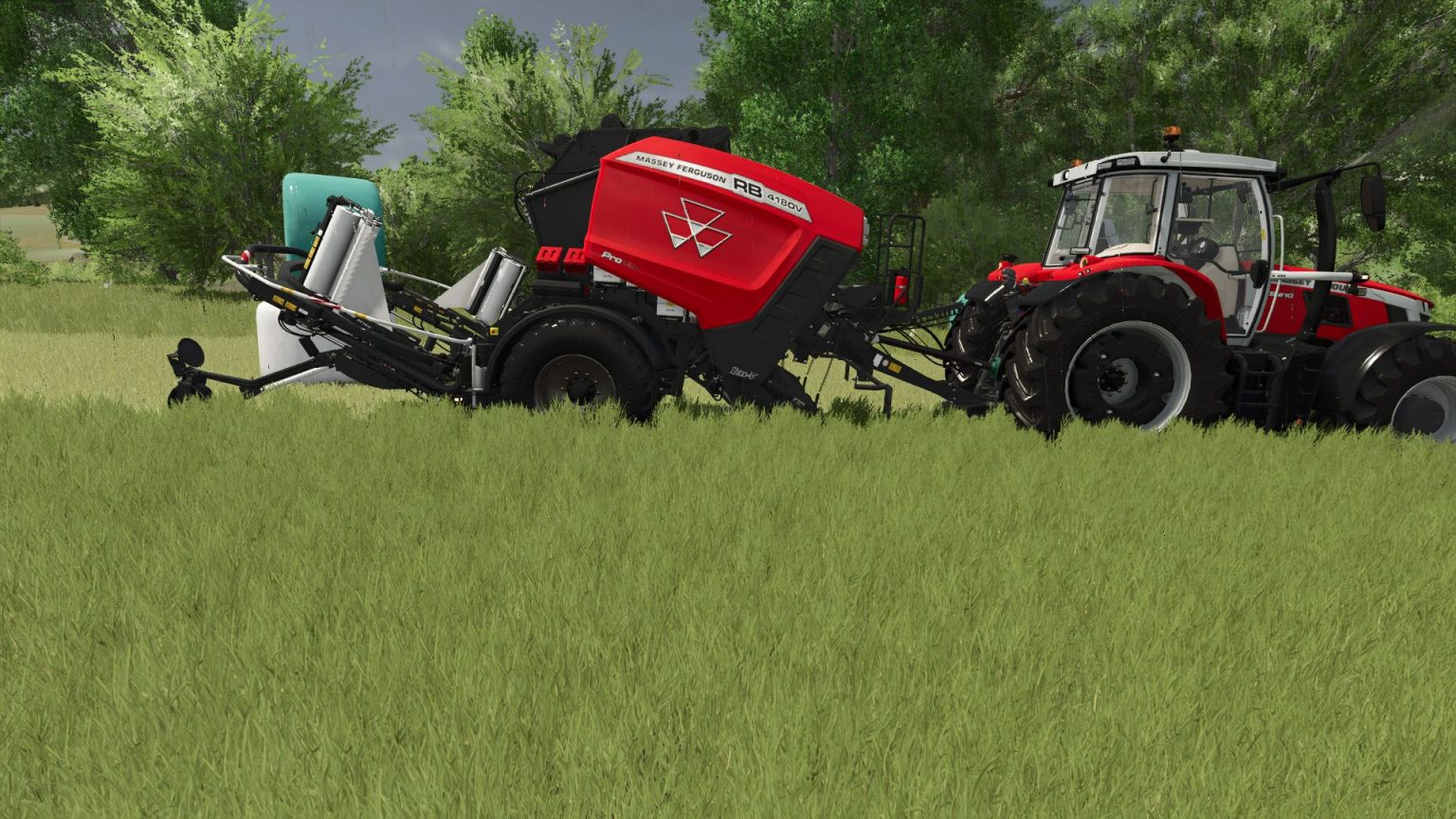 Fendt / Massey Ferguson bale wrappers V1.0.0.0 - FS25 / FS22 Mod
