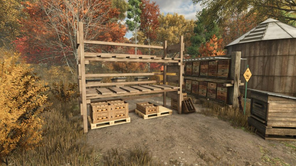 Honey Pallet Rack V1.0.0.0 - FS25 / FS22 Mod