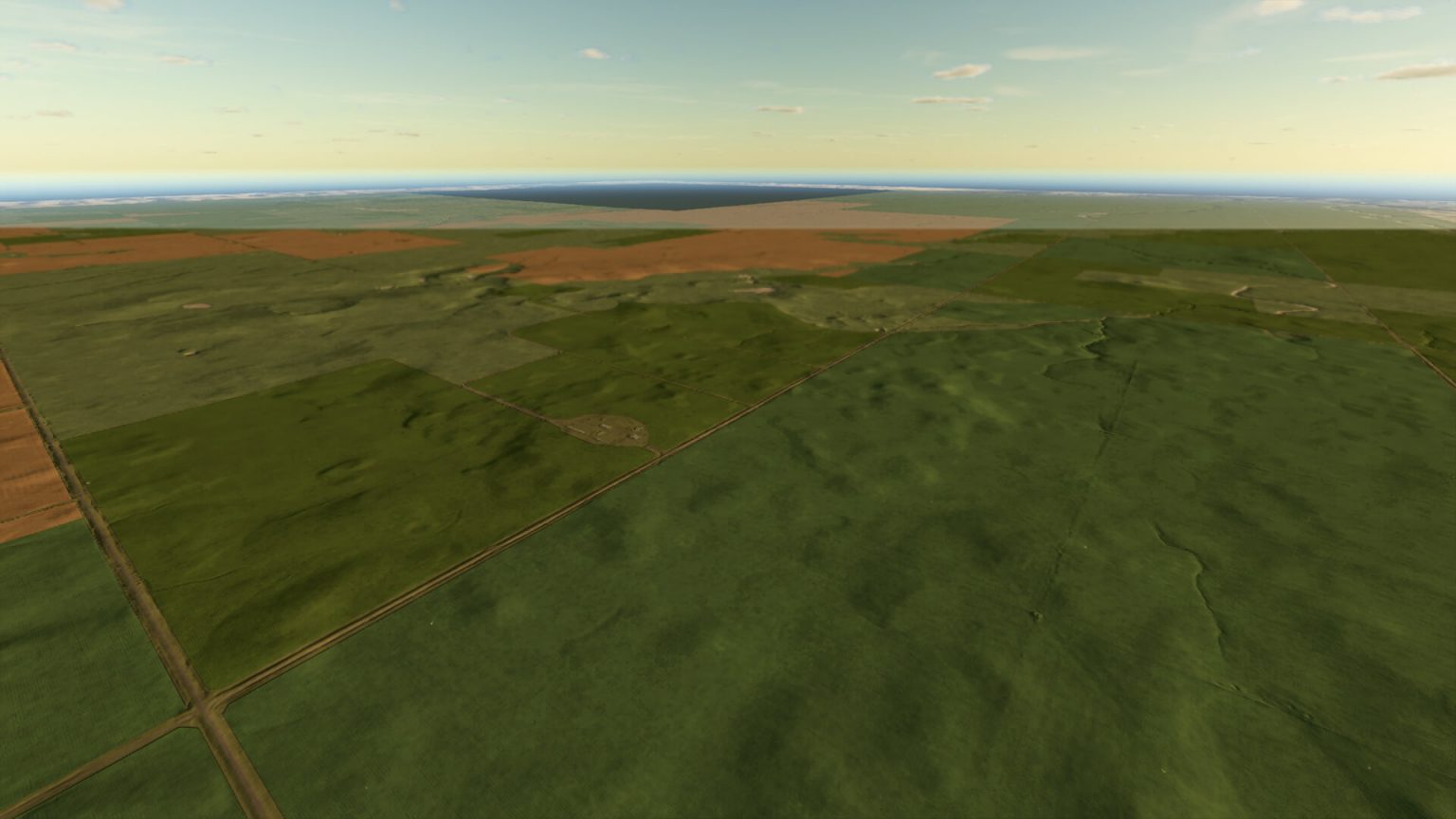 North Central Montana 64X blank start map V1.0.0.0 - FS25 / FS22 Mod