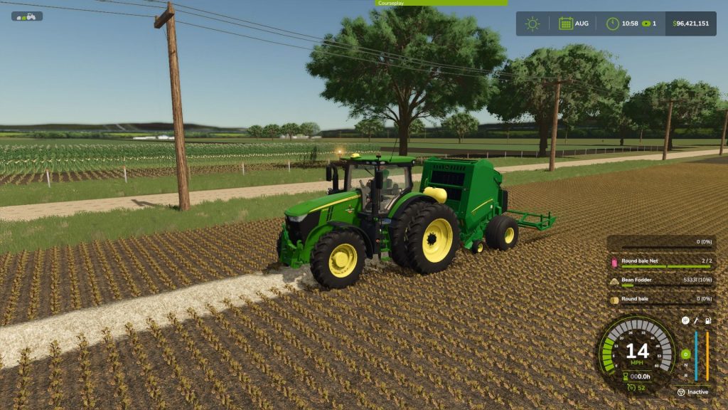 Round baler Pack with Accumulator V1.0.0.0 - FS25 / FS22 Mod