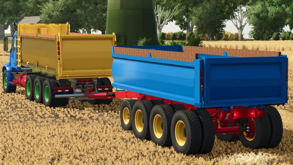 Volvo VNX 300 Dump Truck & Dump Pup Trailer v1.0.0.0 - FS25 / FS22 Mod