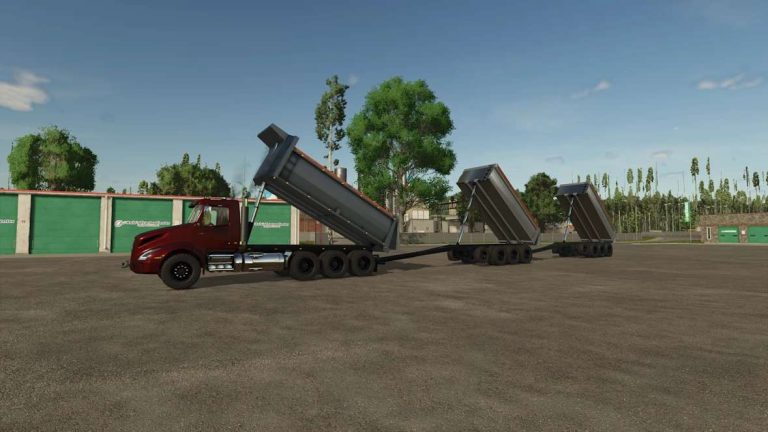 Volvo VNX300 Dump Truck + Trailer v3.0.0.0 - FS25 / FS22 Mod