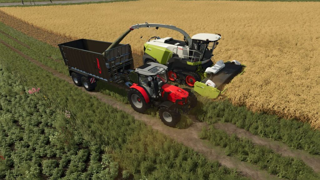 Forage Harvesters With Pipe Control V1.0.0.1 - FS25 / FS22 Mod
