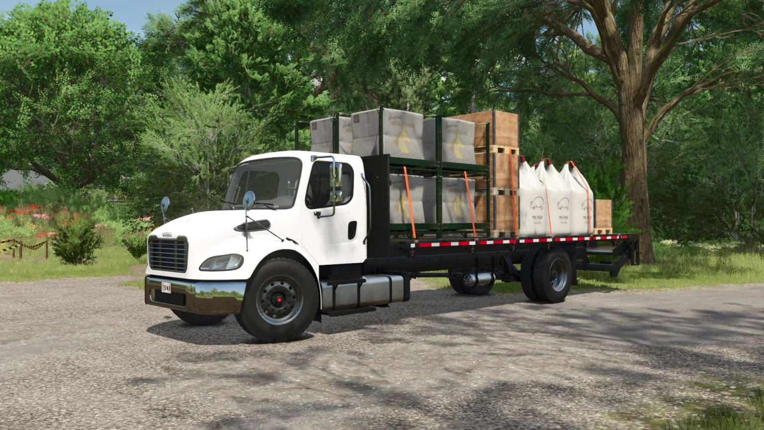 Freightliner M2 Stakebed v1.2.0.0 - FS25 / FS22 Mod