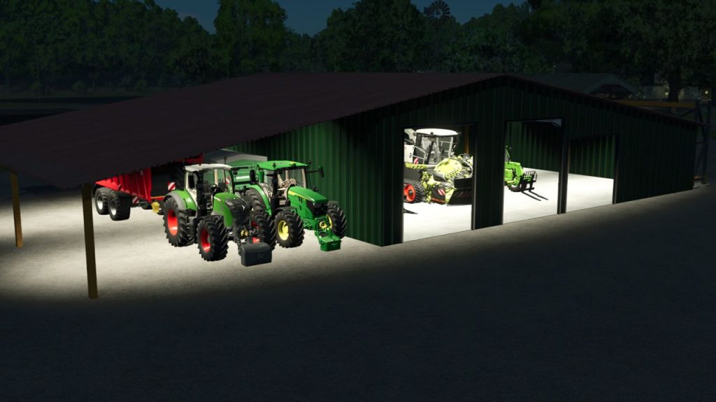 Machineshed With Canopy Roof V1.0.0.0 - FS25 / FS22 Mod
