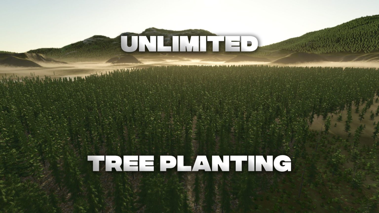 Unlimited Tree Planting V1.0.0.0 - FS25 / FS22 Mod