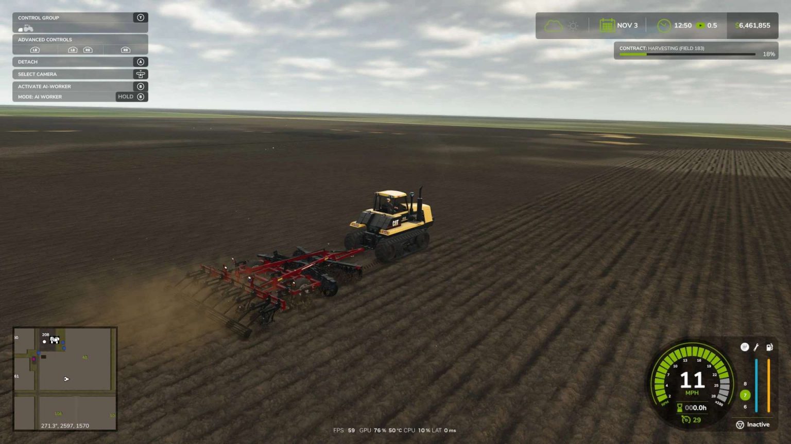 Case 870 ripper v1.0.0.0 - FS25 / FS22 Mod