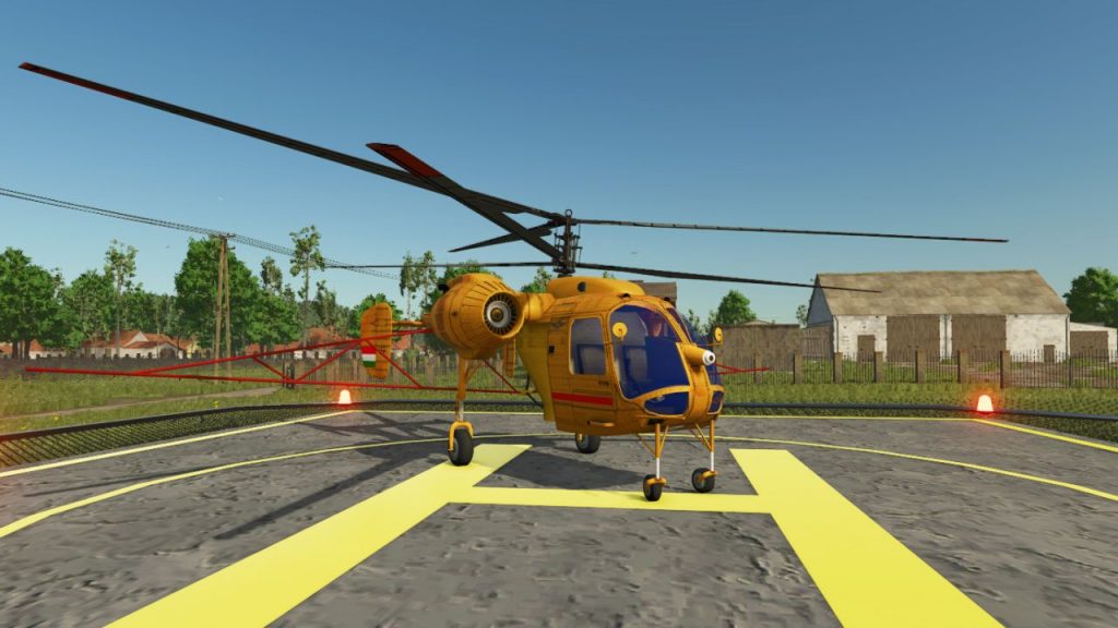 Helicopter KA26 Fertilizer Sprayer V1.0.0.0 - FS25 / FS22 Mod
