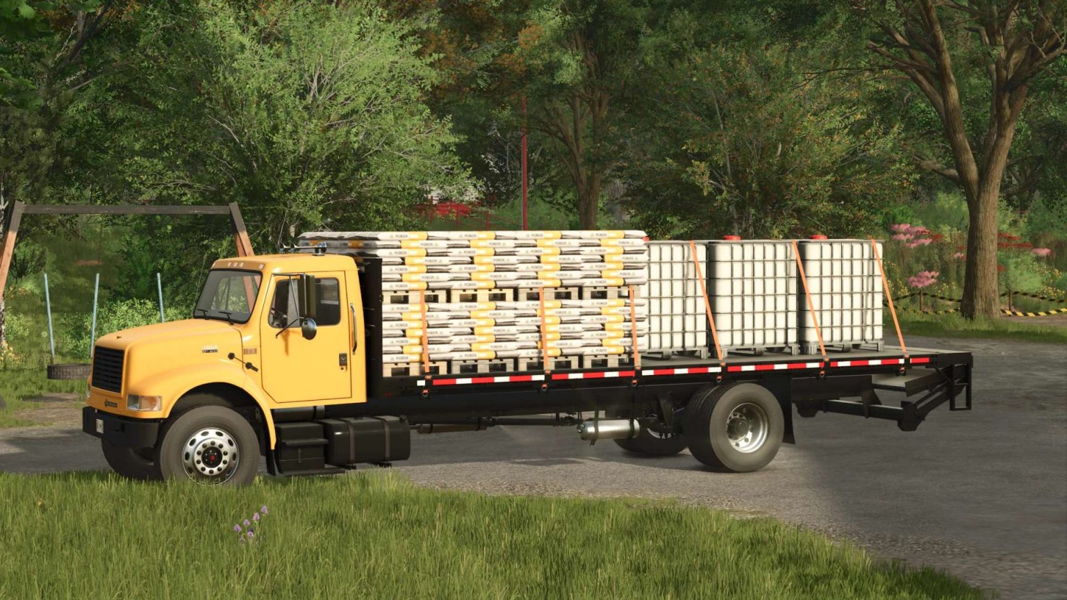 International 4900 Stakebed v1.1.0.0 - FS25 / FS22 Mod