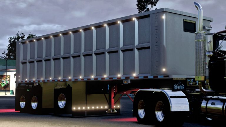 Lizard Superior End Dump Trailer Pack V1.0.0.1 - FS25 / FS22 Mod