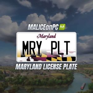 Maryland License Plate v1.0.0.0 - FS25 / FS22 Mod