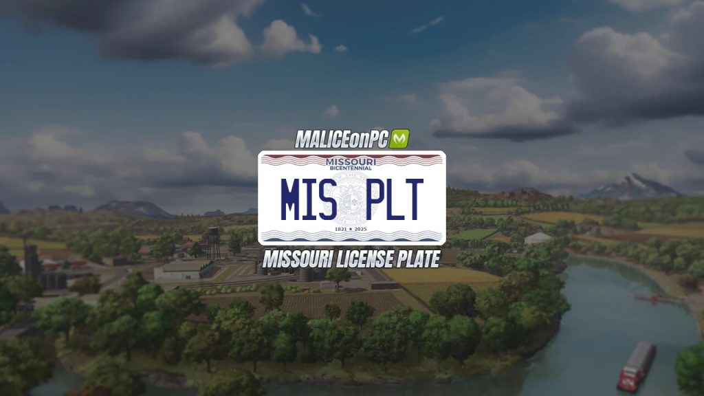 Missouri License Plate V1.0.0.0 - FS25 / FS22 Mod
