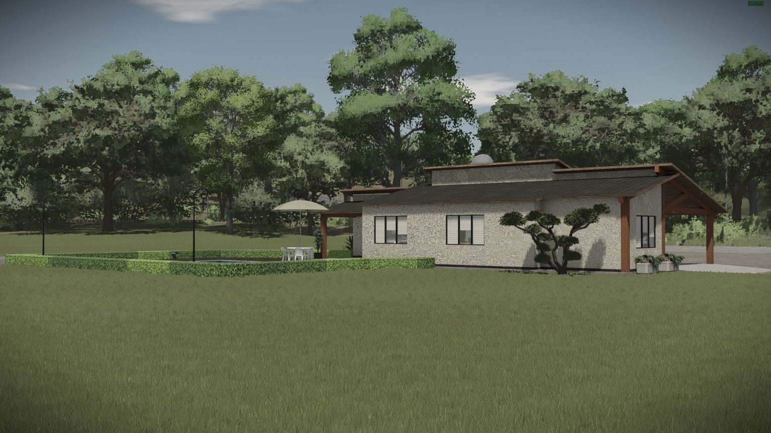 House With Pool V1.0.0.0 - FS25 / FS22 Mod