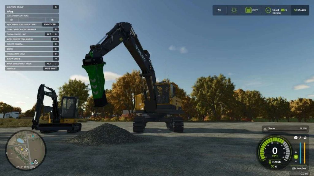 Hydraulic hammer v1.0.0.0 - FS25 / FS22 Mod