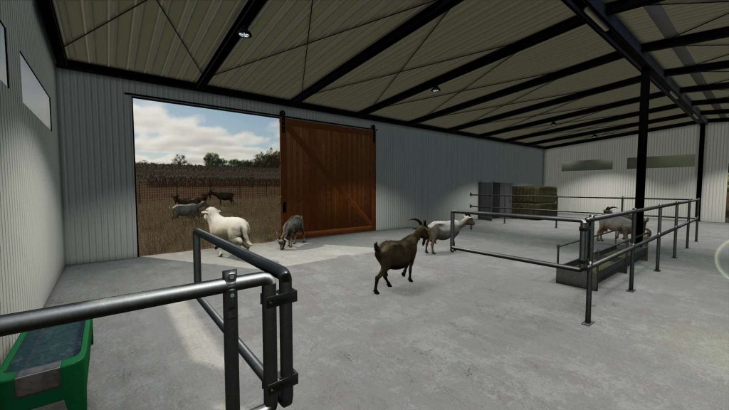 Modern Metal Sheep Barn v1.0.0.0 - FS25 / FS22 Mod