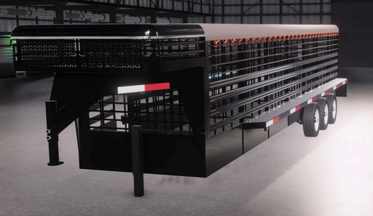 Neck Over Cattle Trailer v1.0.0.0 - FS25 / FS22 Mod