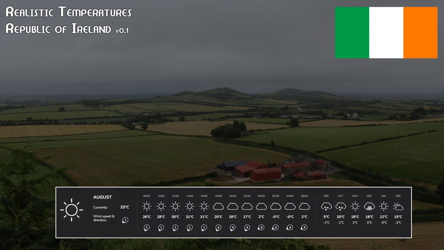 Realistic Temperatures - Republic of Ireland BETA v1.0.0.0 - FS25 ...