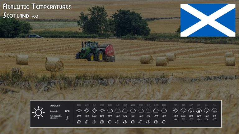 Realistic Temperatures - Scotland BETA v1.0.0.0 - FS25 / FS22 Mod