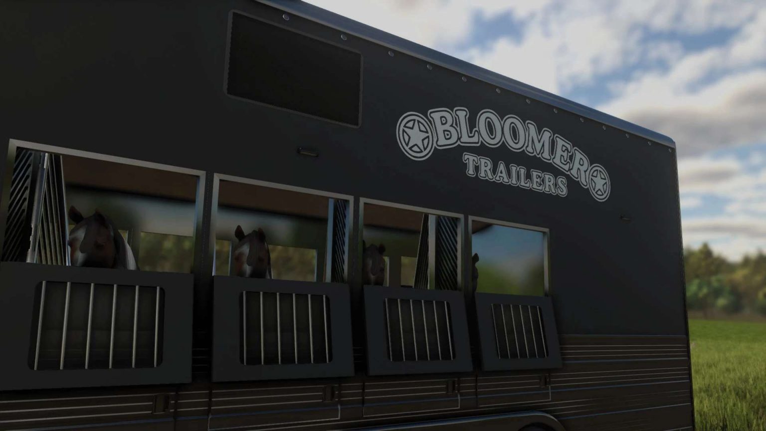 Bloomers 5 Horse Gooseneck v1.0.0.3 - FS25 / FS22 Mod