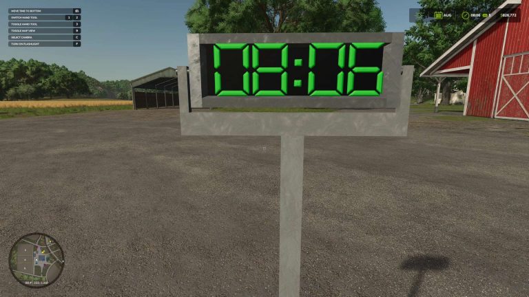 Digital Clock v1.0.0.0 - FS25 / FS22 Mod