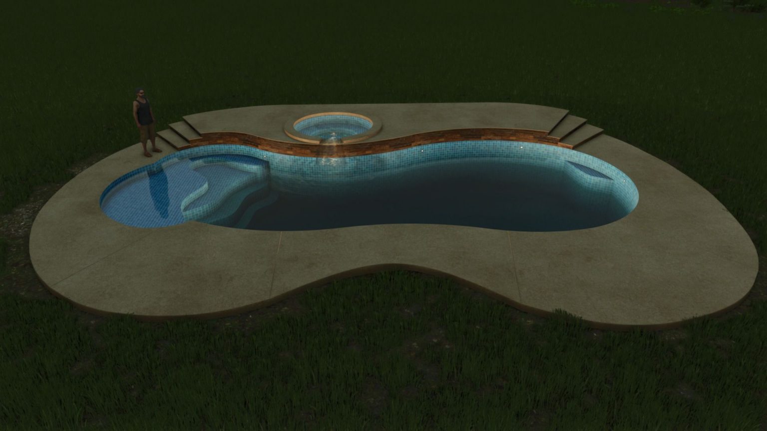 Home Swimming Pool V1.0.0.0 - FS25 / FS22 Mod