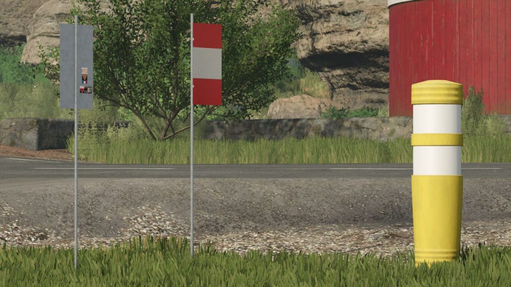 Temporary Construction Site Beacon Pack V1.0.1.0 - FS25 / FS22 Mod