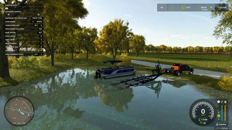 2018 Bennington Pontoon Boat v1.2.1.0 - FS25 / FS22 Mod
