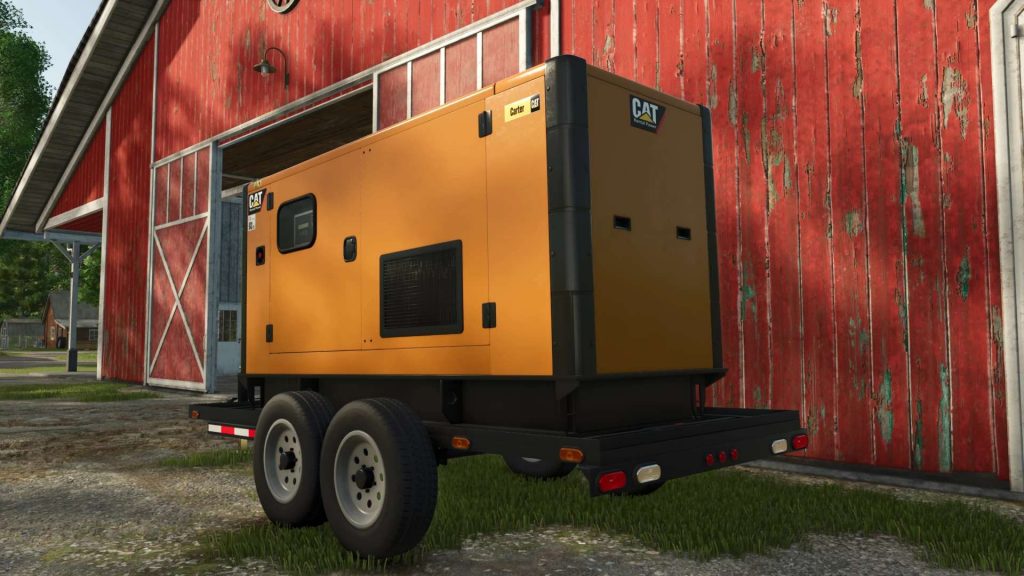 Cat Diesel Generator Trailer v1.0.0.0 - FS25 / FS22 Mod