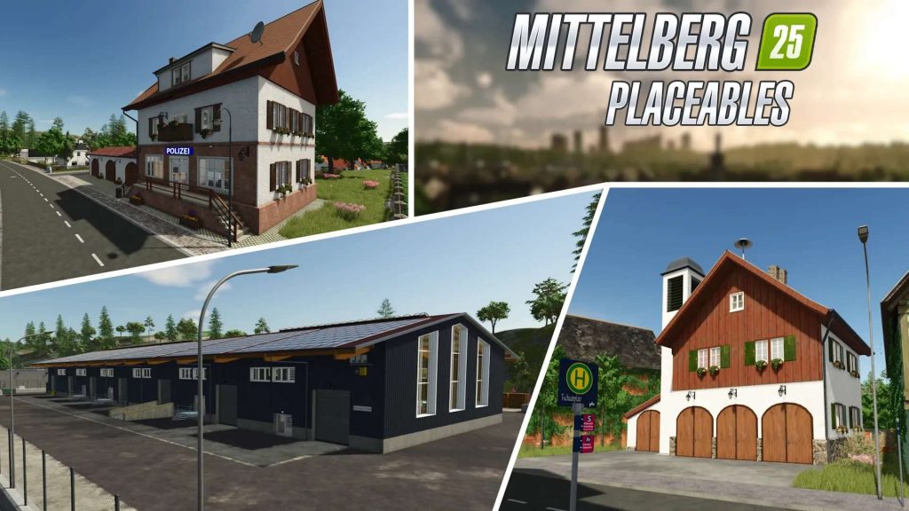 Mittelberg Placeables v1.0.0.0 - FS25 / FS22 Mod