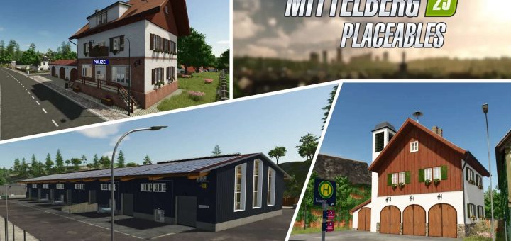 Mittelberg Placeables Mods | FS22 Mods | Farming Simulator 22 Mods