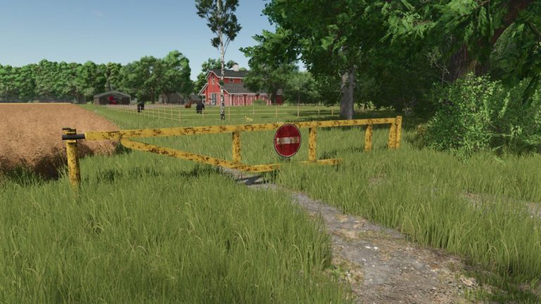 No Entry Gate V1.0.0.0 - FS25 / FS22 Mod