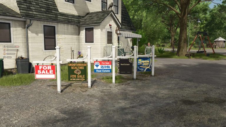 Sale Sign v1.0.0.0 - FS25 / FS22 Mod