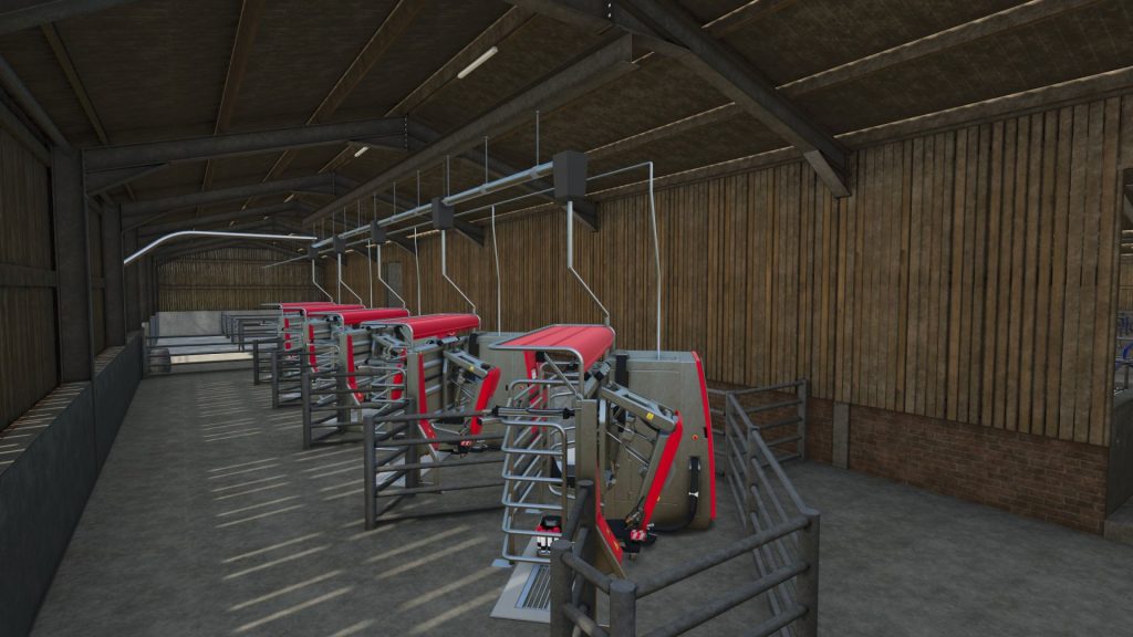 British-style dairy barn V1.0.0.0 - FS25 / FS22 Mod