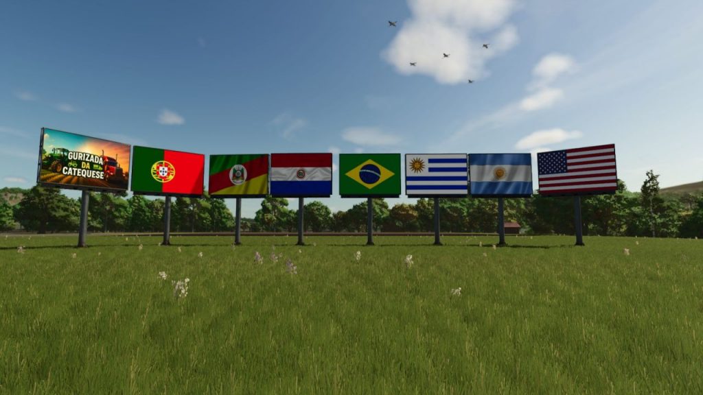 Country flags billboards V1.0.0.0 - FS25 / FS22 Mod