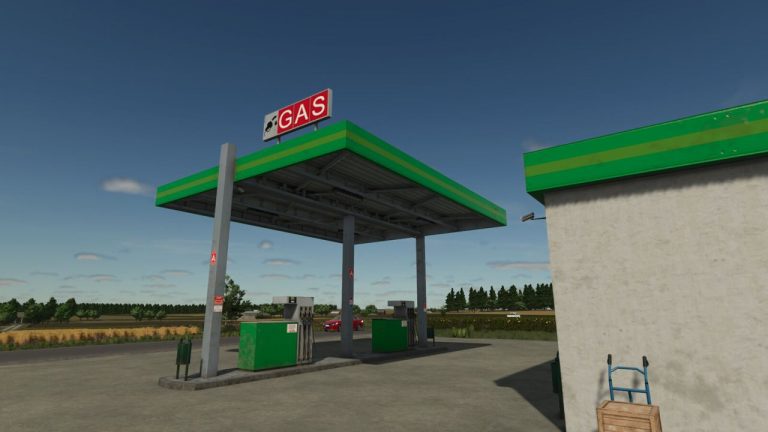 Placeable Gas Station V1.0.0.0 - FS25 / FS22 Mod