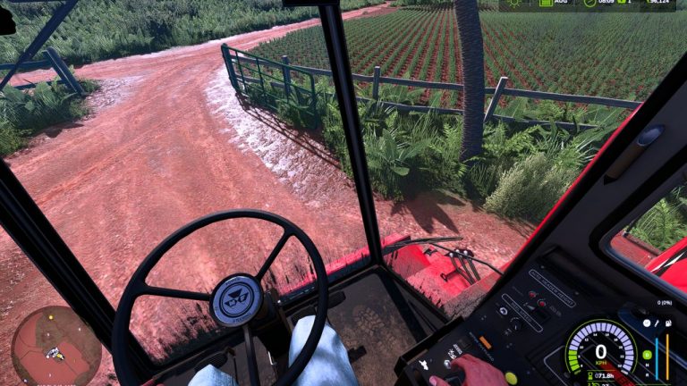 Realistic camera with hand on steering wheel V1.1.0.0 - FS25 / FS22 Mod