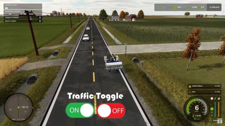 Traffic Toggle v1.0.0.0 - FS25 / FS22 Mod
