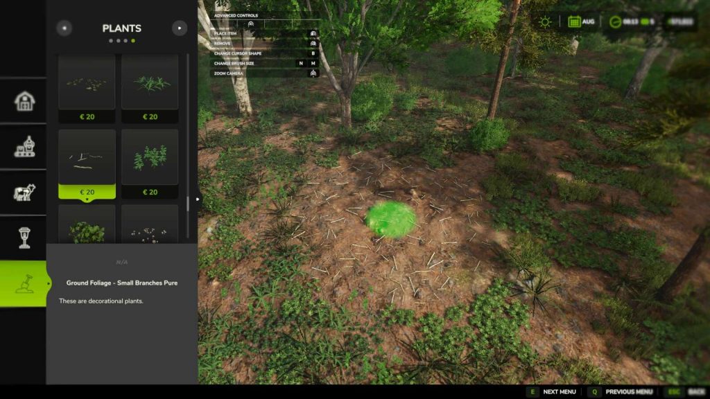 All Decorative Foliage v1.0.1.0 - FS25 / FS22 Mod