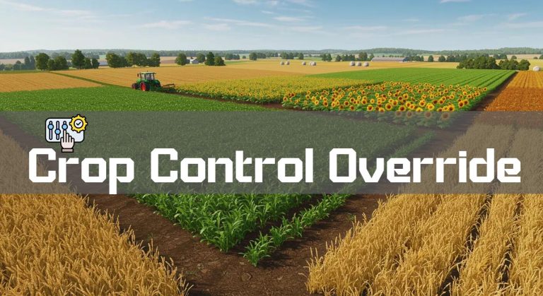 Crop Control Override V1.0.0.4 - FS25 / FS22 Mod