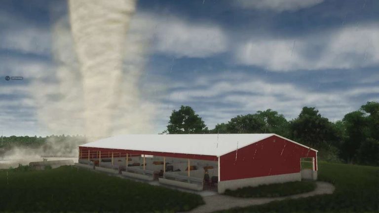 Beef Slat Barn v1.0.0.0 - FS25 / FS22 Mod
