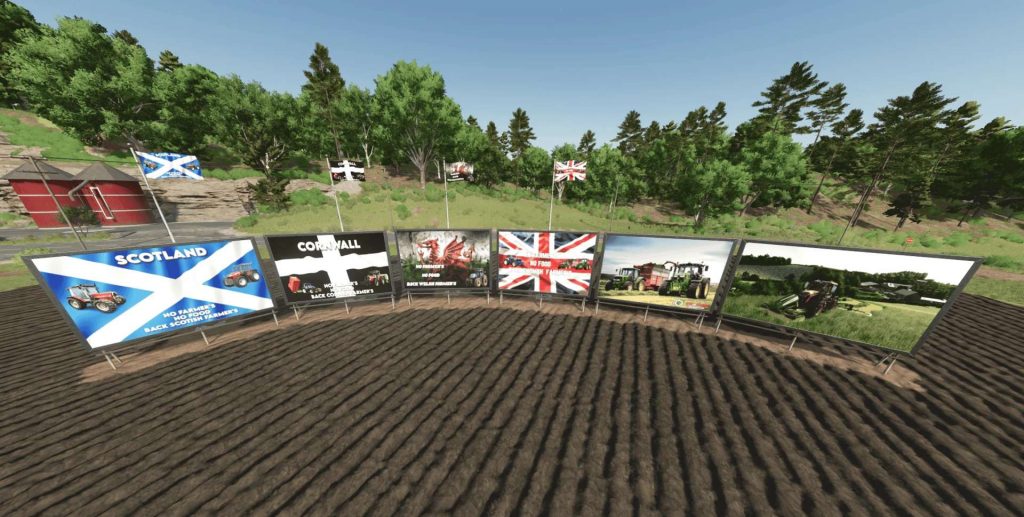 Billboards Flag pack v1.0.0.0 - FS25 / FS22 Mod