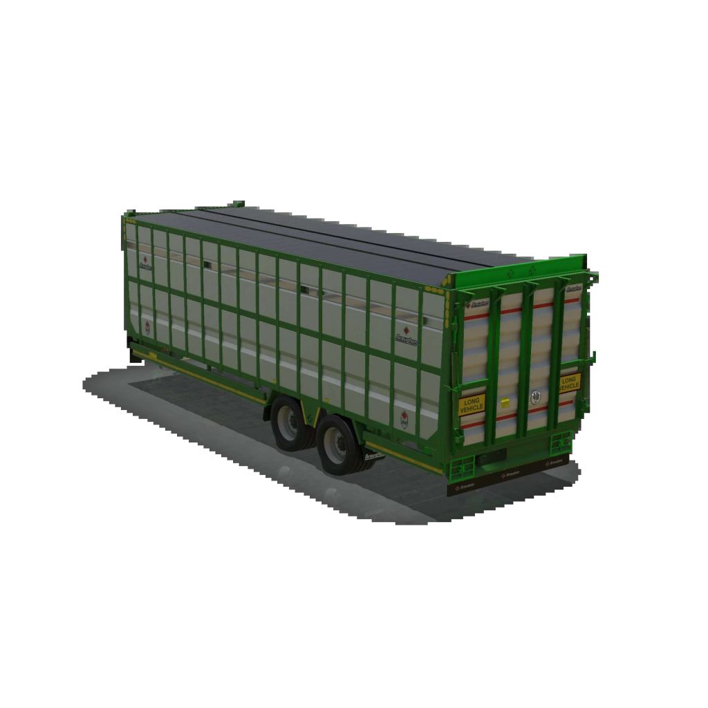Broughan 28ft Livestock Trailer v1.0.0.0 - FS25 / FS22 Mod