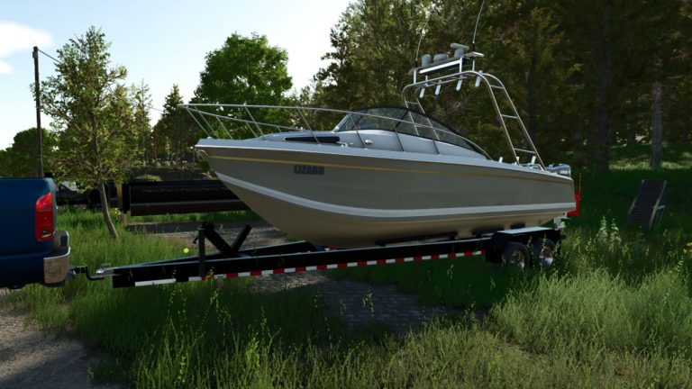 HD Boat Trailer V1.0.0.0 - FS25 / FS22 Mod