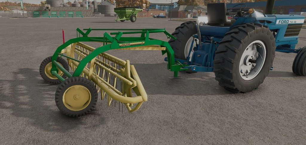 John Deere 74 Side Delivery Rake v1.0.0.0 - FS25 / FS22 Mod